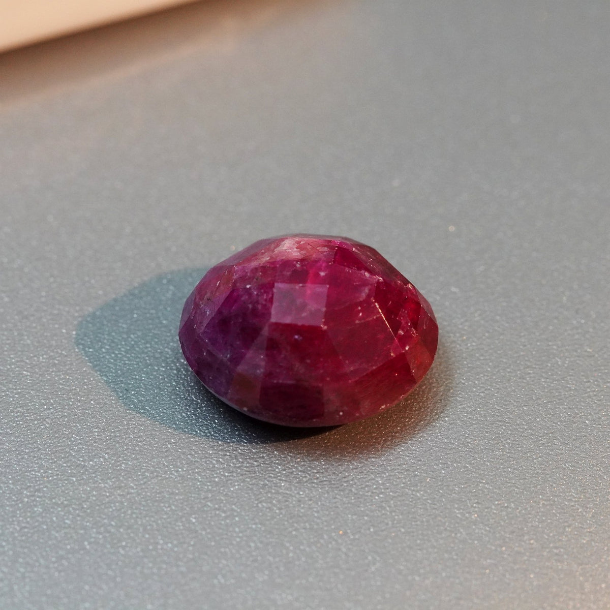 Faceted Ruby Cab, 11.41ct, Longido, Tanzania, UNTREATED, UNHEATED ...