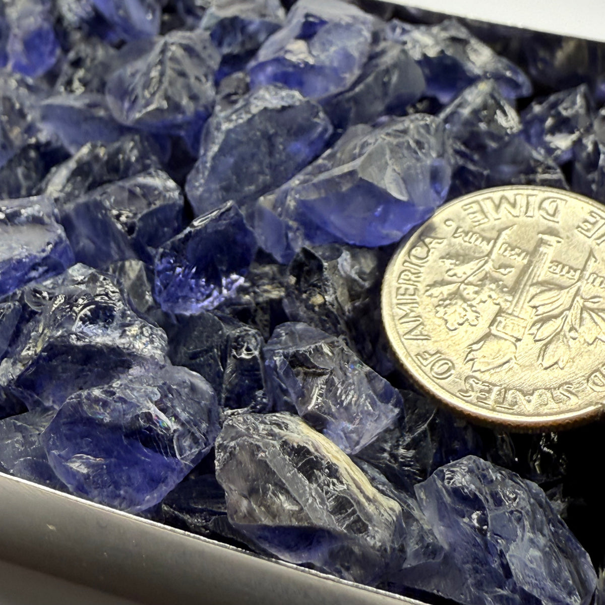 Iolite from Babati, Tanzania, Untreated Unheated, FACETING ROUGH, EYE ...