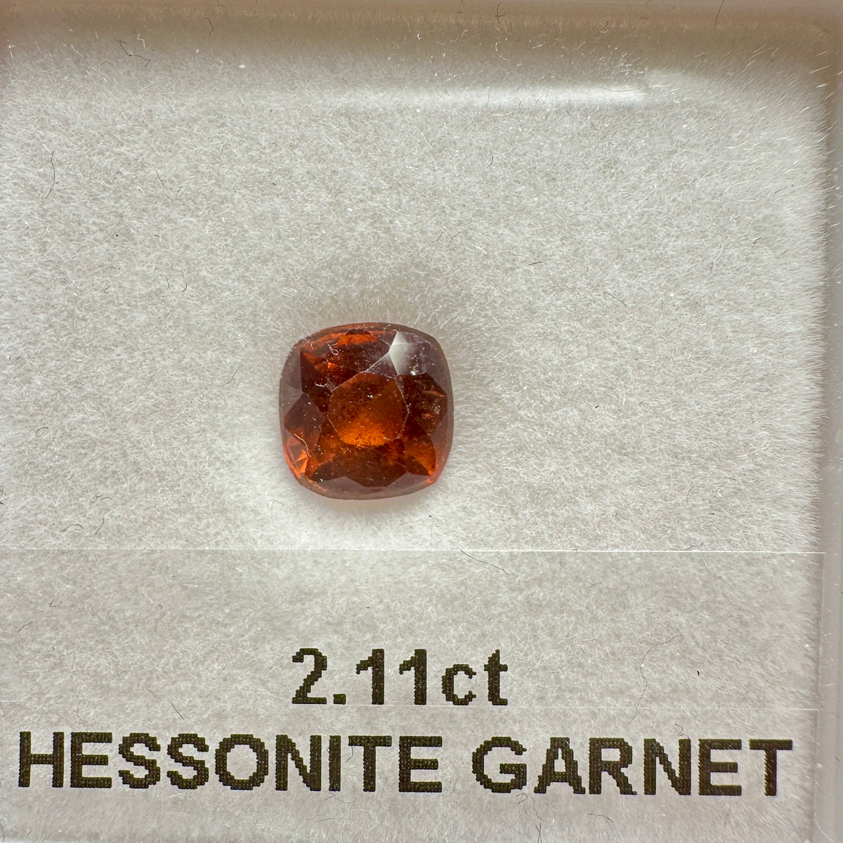 Hessonite Garnet, 2.11ct, Untreated Unheated, native cut – Gems Of East ...